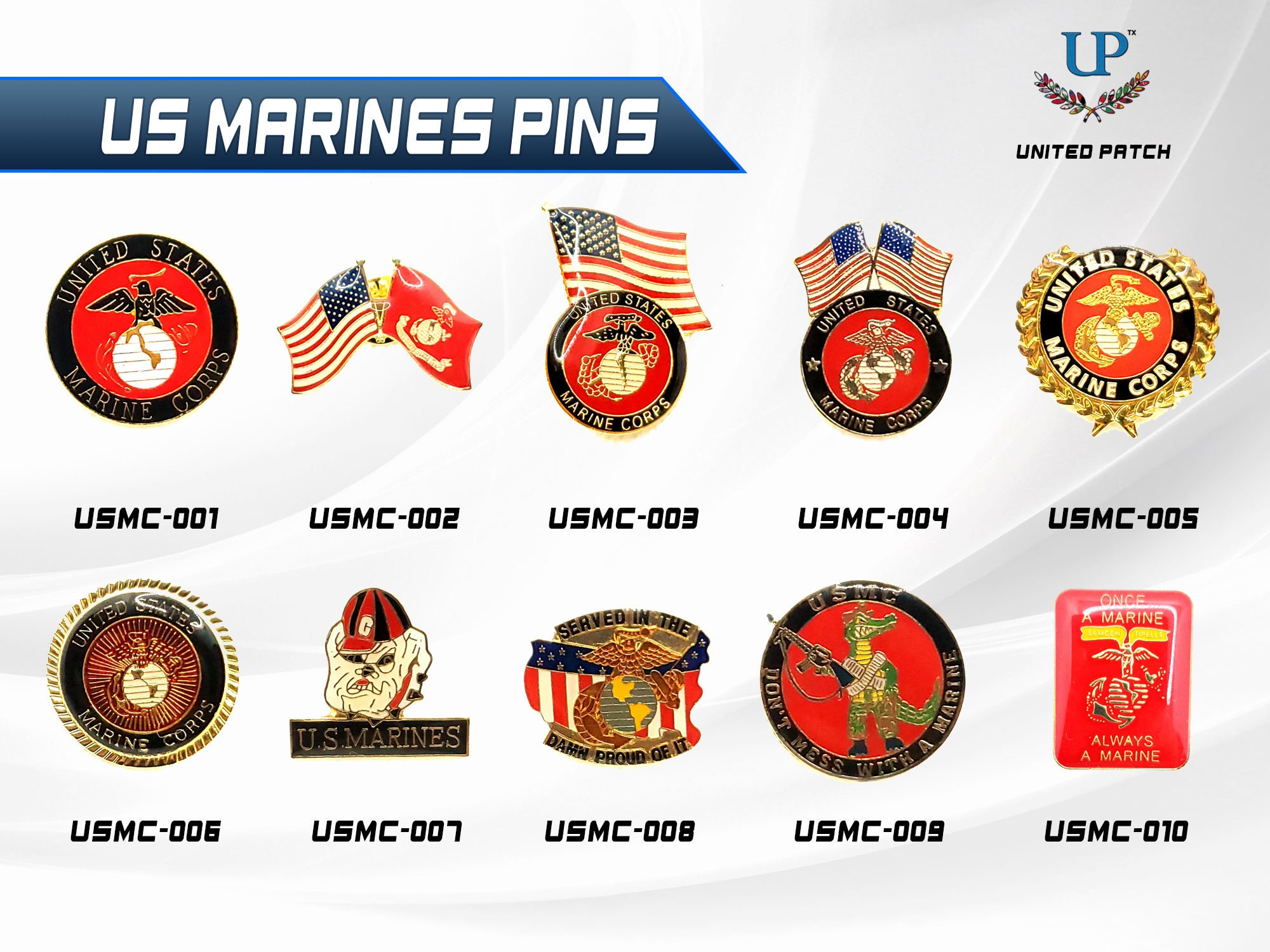 U.S. Marine Corps & U.S. Flag Lapel Pin U.S. Marines and U.S. - Etsy