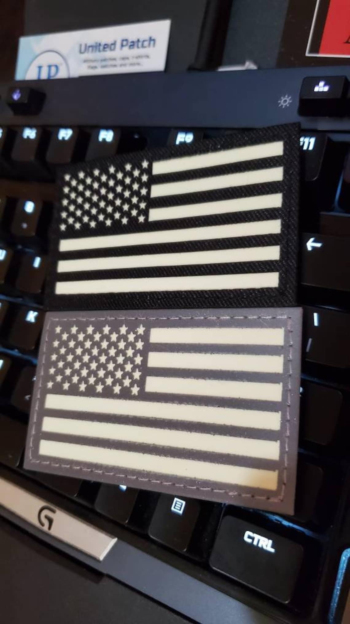 Glow in Dark US Flag Velcro Patches, Reflective Flag Patch, Smile Patch ...