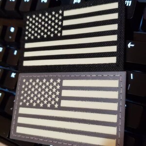 Glow in Dark US Flag Velcro Patches, Reflective Flag Patch, Smile Patch ...