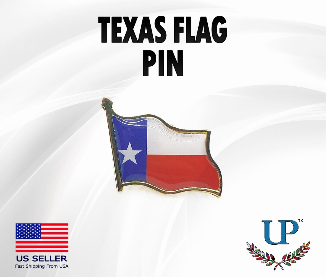 Texas Flag Lapel Pin, State of Texas Flag Lapel Pin, Texan Lapel Pins ...