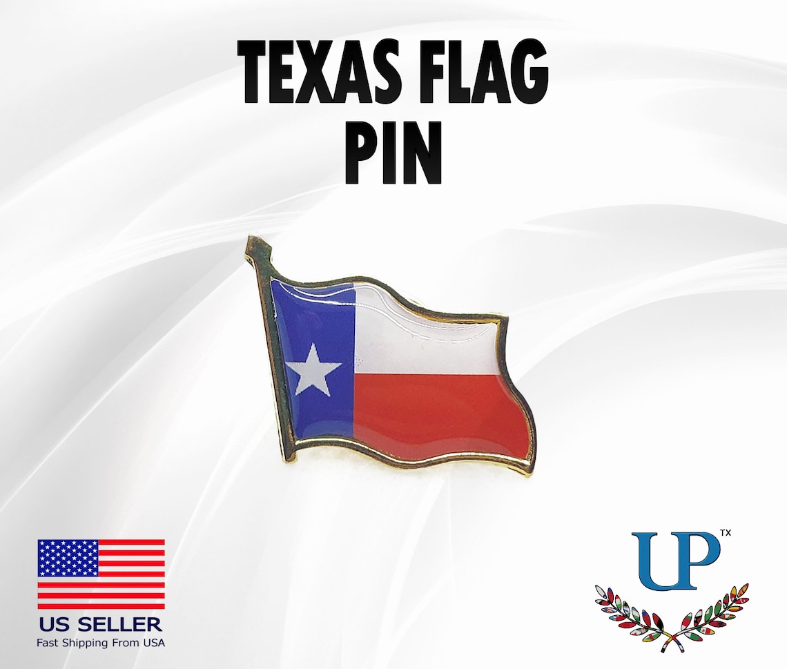 Texas Flag Lapel Pin, State of Texas Flag Lapel Pin, Texan Lapel Pins ...