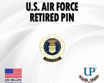 Air Force Retired Pin - Etsy
