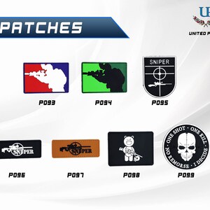 Rubber PVC Sniper Velcro Patches, Special Ops Patch, Velcro Patches ...