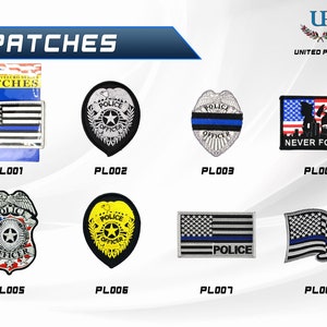 US Police Department Iron on and Velcro Patches, Police Patch, Police ...