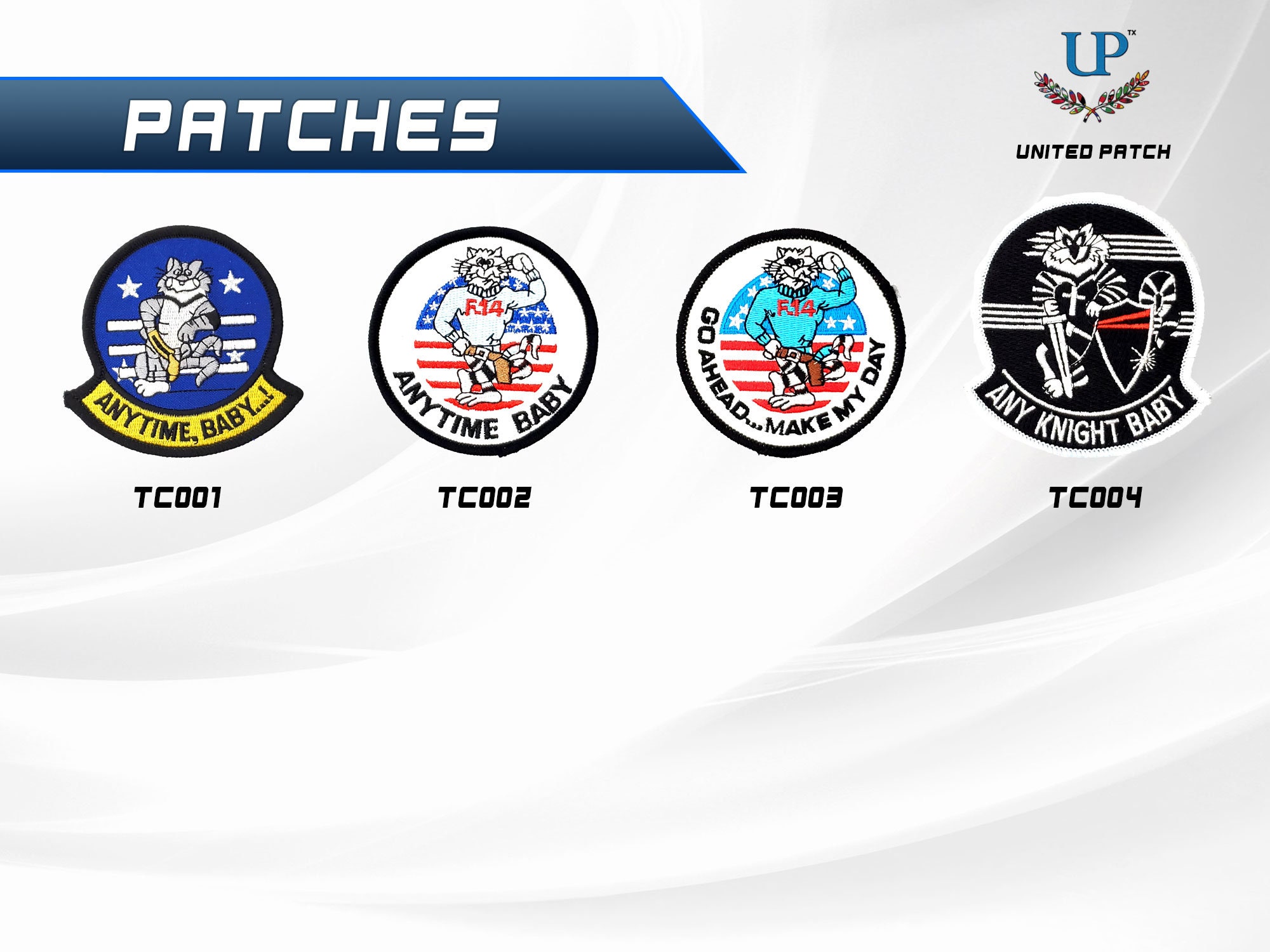 US Navy Tomcat Iron on Patches, Tomcat, Tomcat Patches, US Navy Tomcat ...