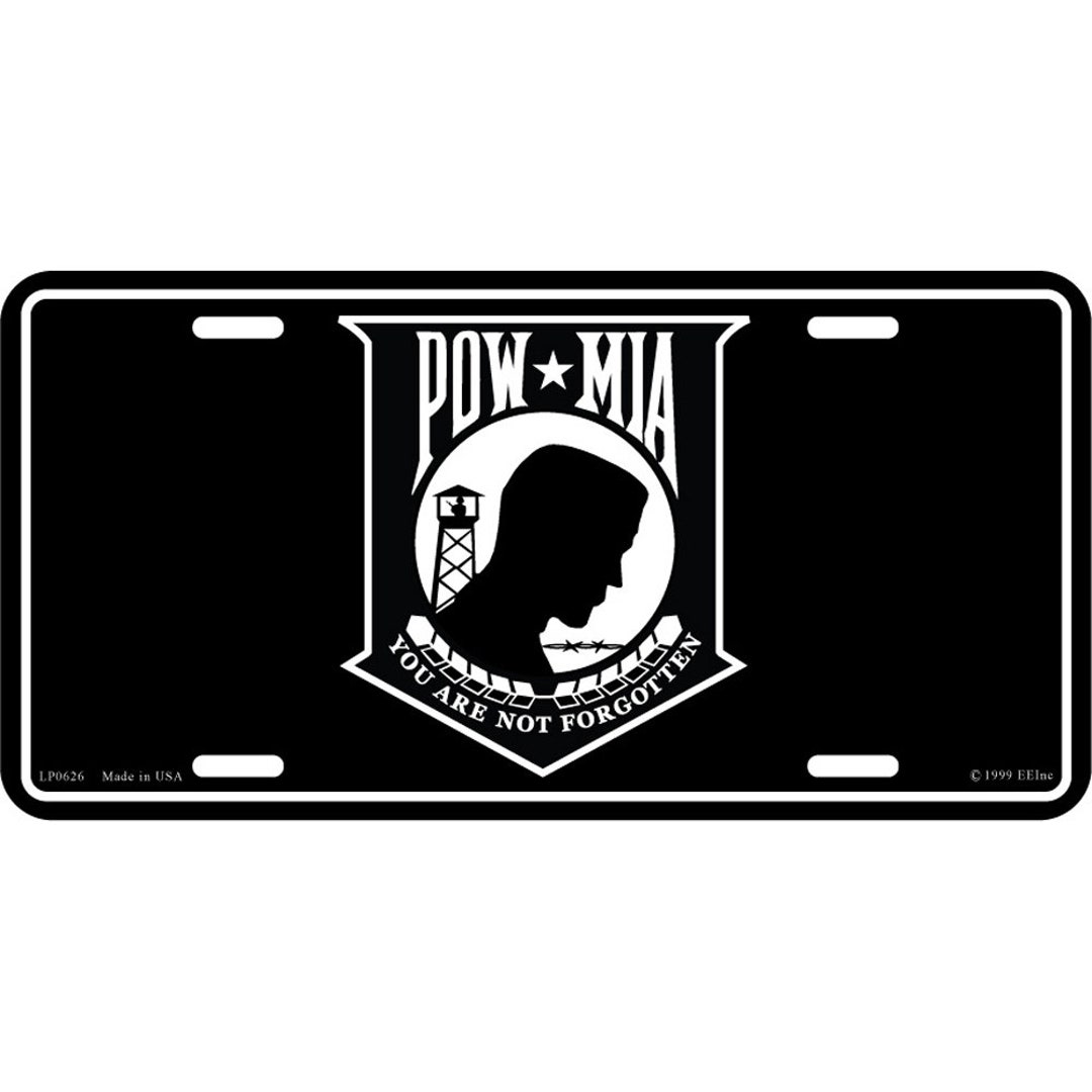 POW * MIA License Plate, 12''x6'' Aluminum Pow Mia License Plate ...