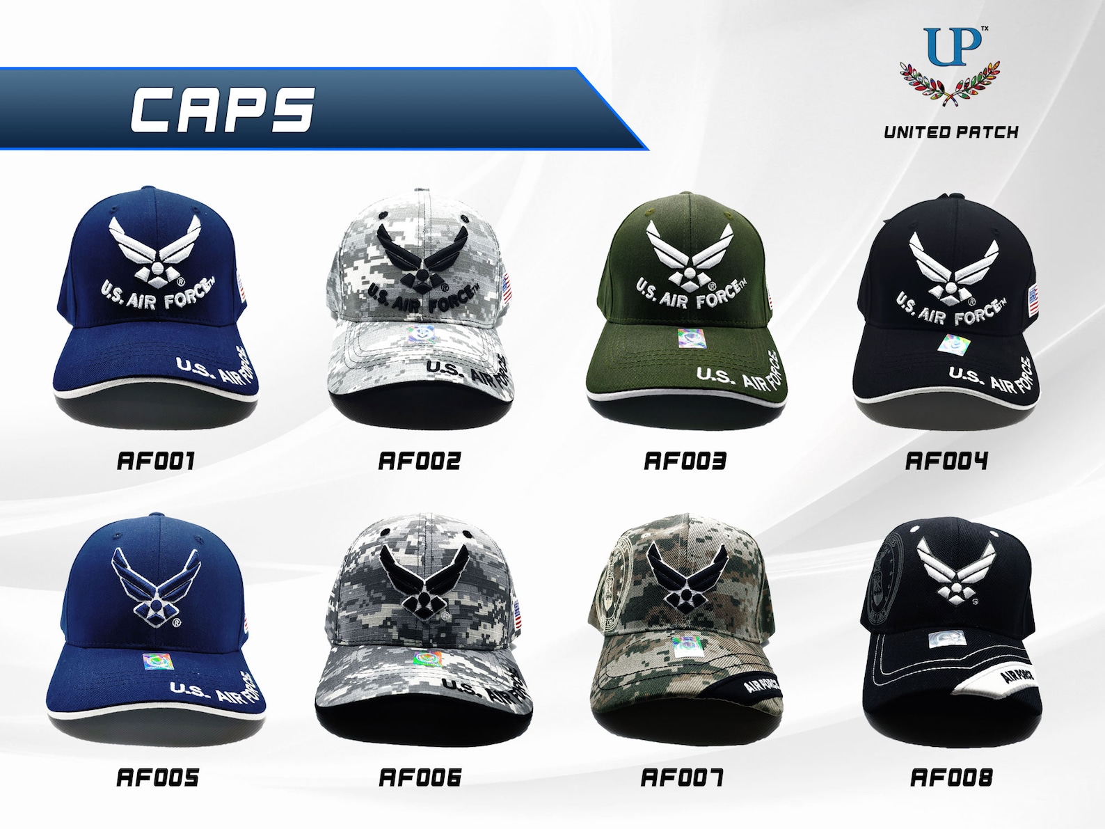 Officially Licensed US Air Force Caps, US Air Force Hat, Air Force Cap ...