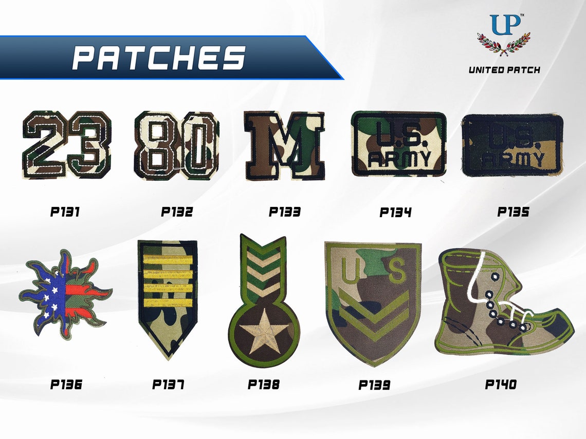 Camouflage US Army Iron On Patches Military Patches US ARI | Etsy