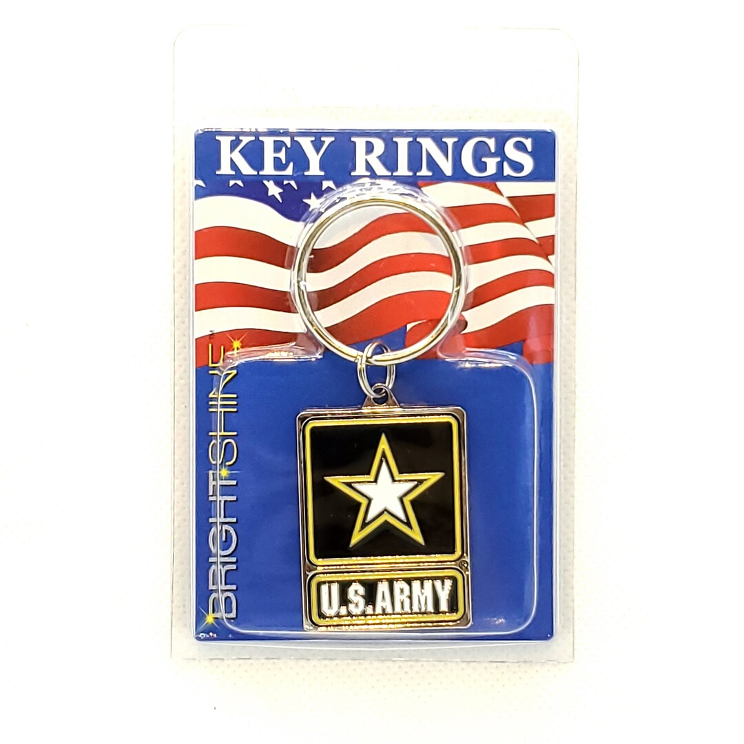 U.S. Army Keychain, Army Keyring, US Army Heavy Weight Keyring, HW ...