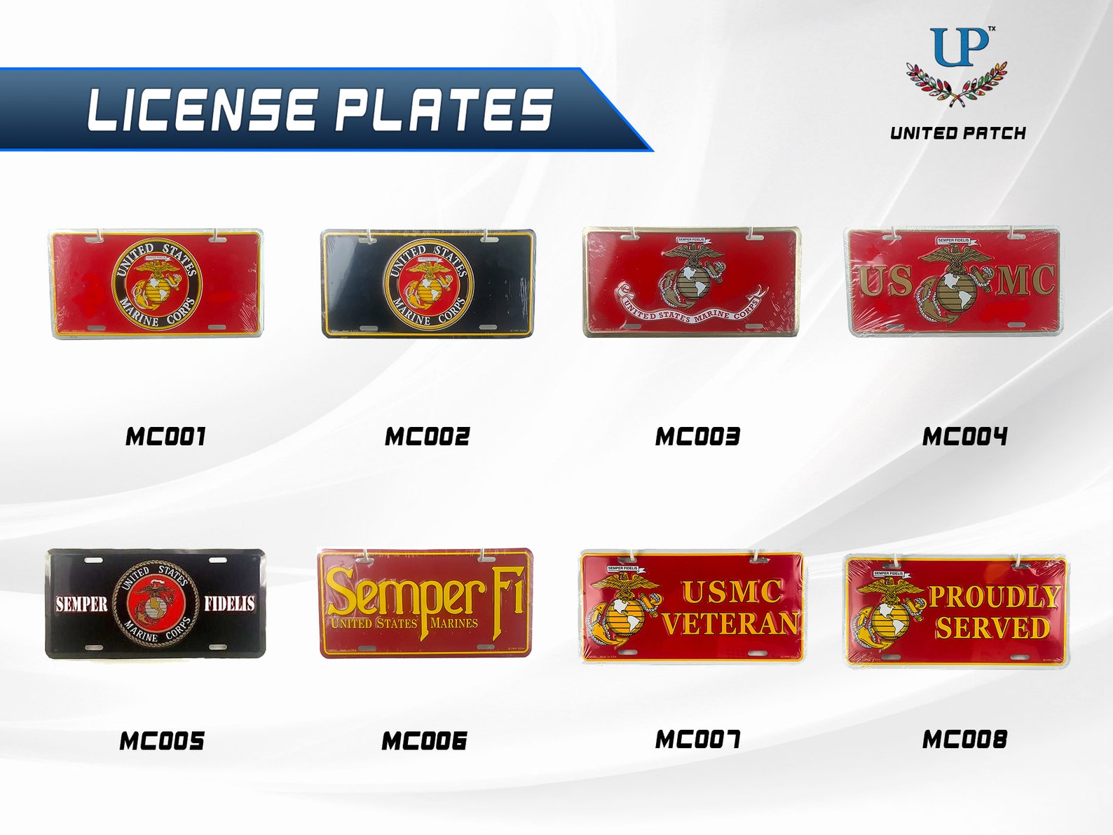 11''x6'' Aluminum US Marine Corps License Plates, US Marines License ...