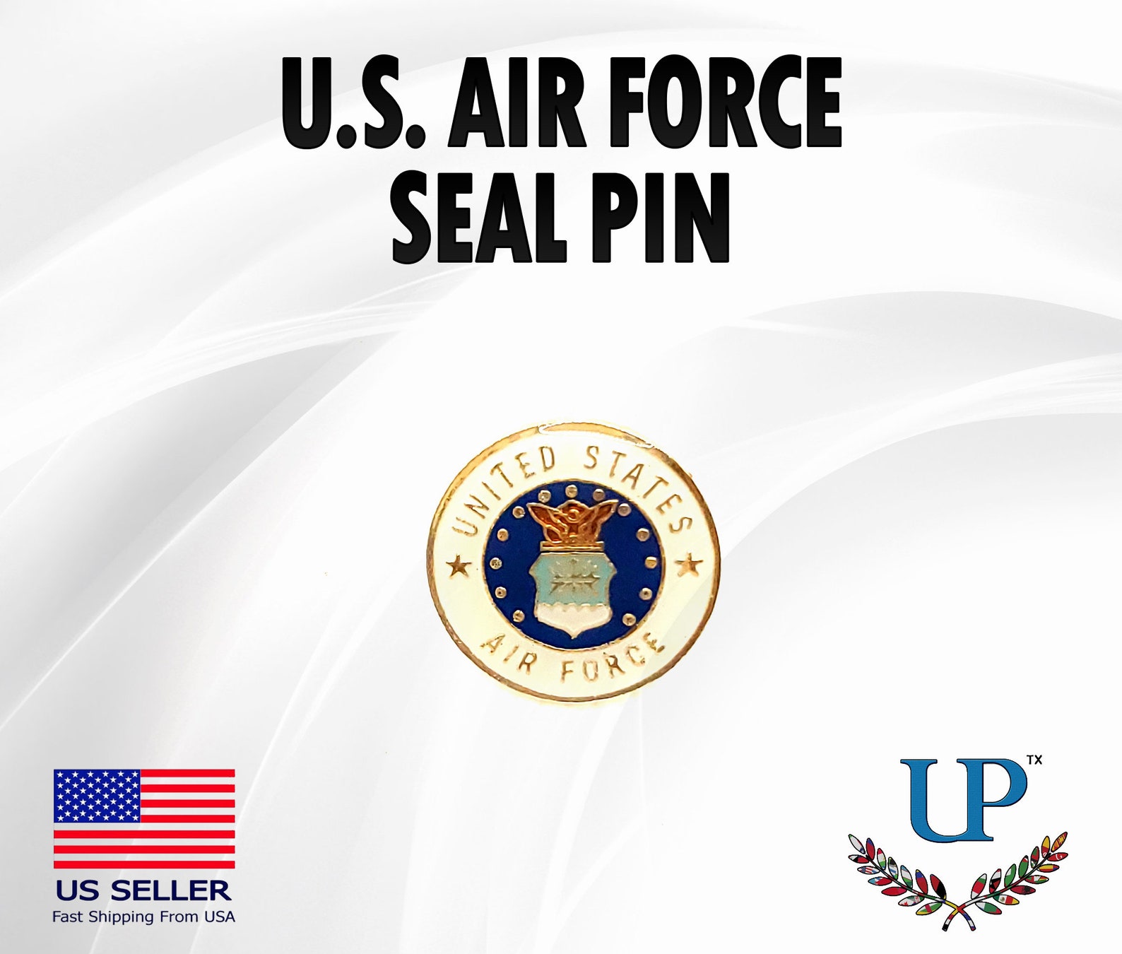 U.S. Air Force Seal Lapel Pin U.S. Air Force Old Logo Lapel - Etsy