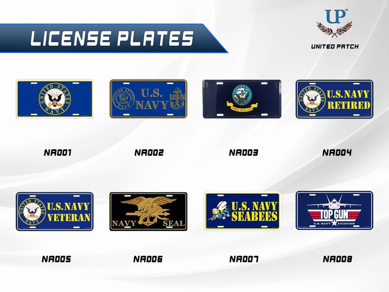 U.S. Navy Seal License Plate, 6''x12'' US Navy License Plate, US Navy ...