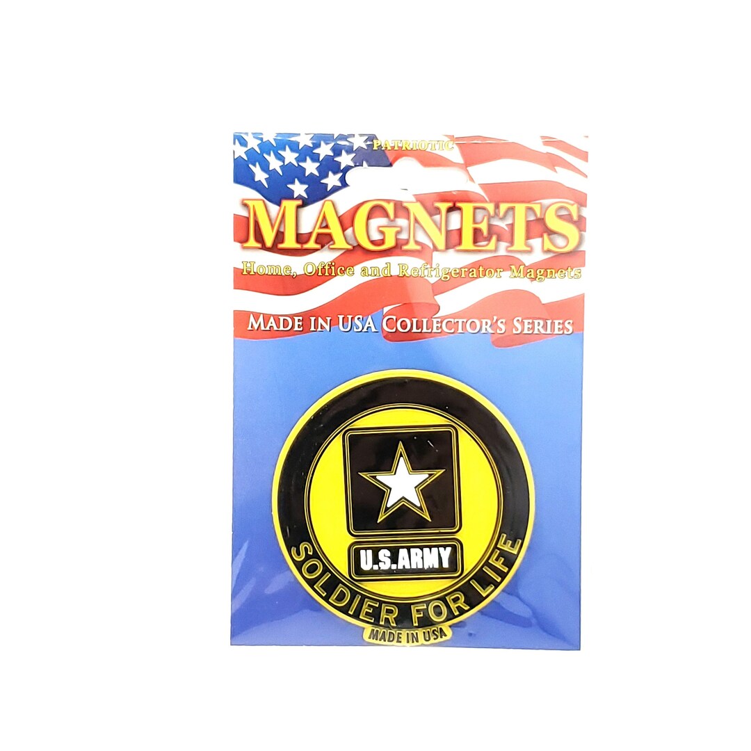 High Quality U.S. Army Rubber Magnet, Soldier for Life Magnet for ...