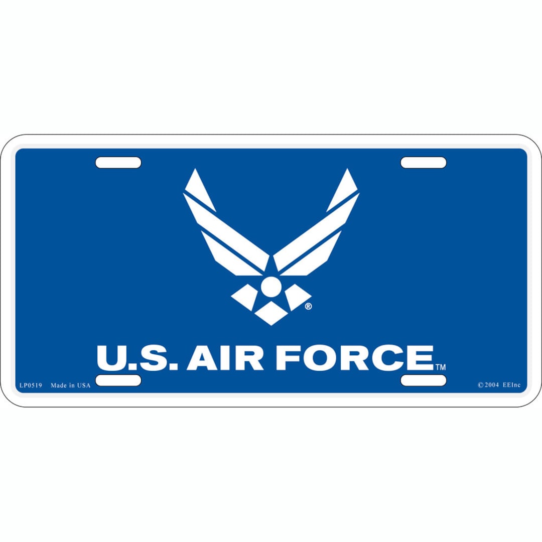 U.S. Air Force License Plate, 6''x12'' U.S. Air Force License Plate, US ...