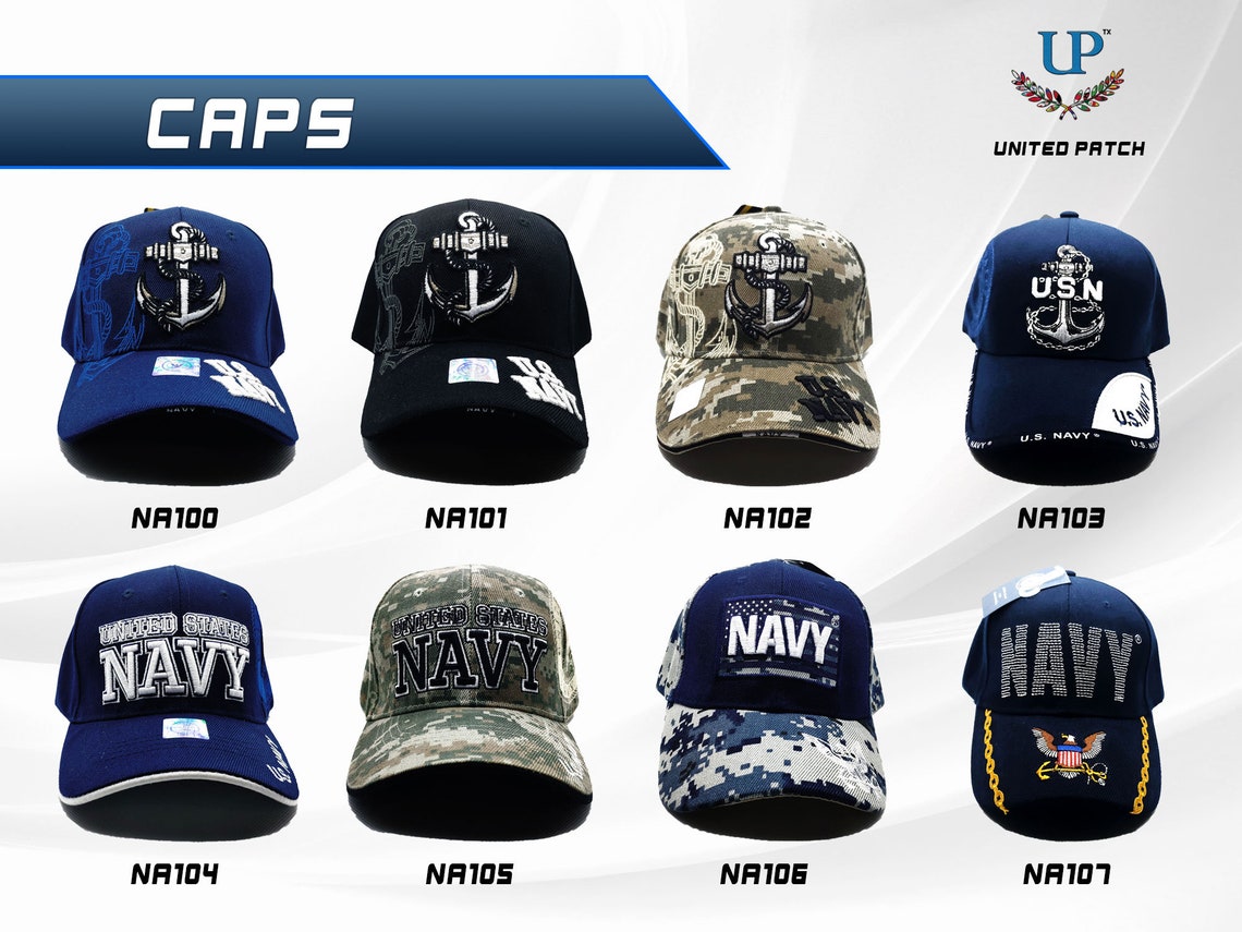 Officially Licensed US Navy Anchor Caps, US Navy Anchor Hats, USN Cap ...