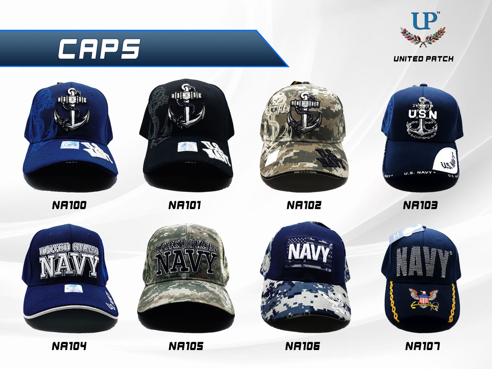 Officially Licensed US Navy Anchor Caps, US Navy Anchor Hats, USN Cap ...
