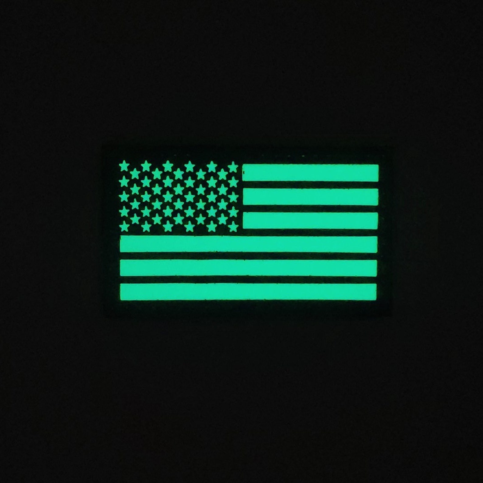 Glow in Dark US Flag Velcro Patches, Reflective Flag Patch, Smile Patch ...