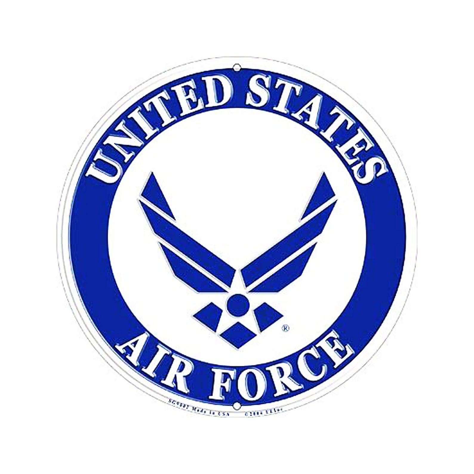 12'' U.S. Air Force Aluminum Round Sign / Wall Decor / Wall Hanging, US ...