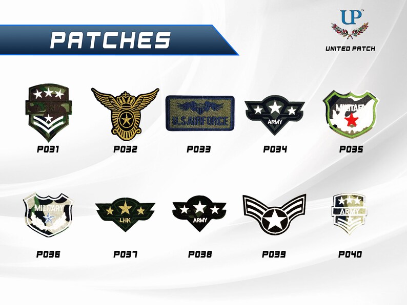 Basic Iron on Military Patches Military Patch Patch for - Etsy