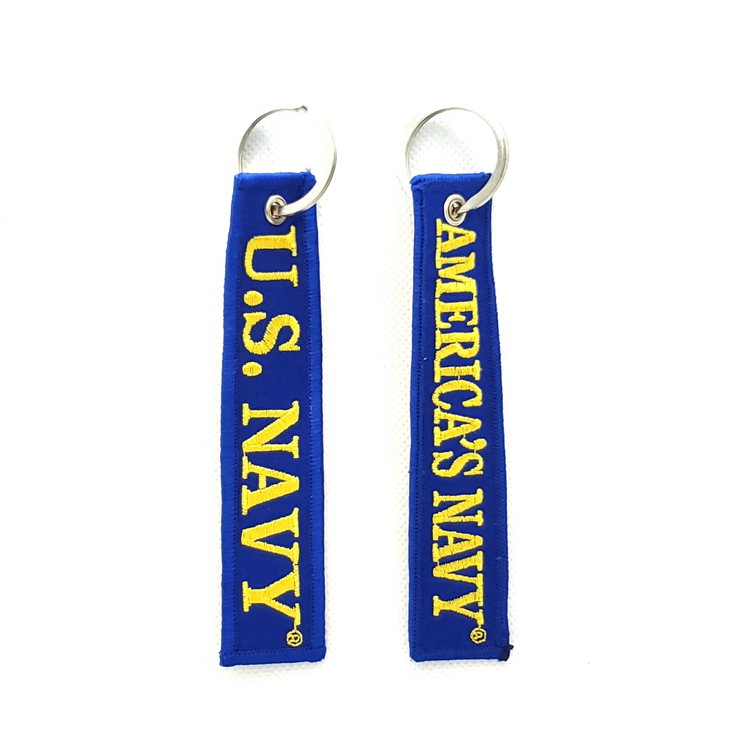 Embroidered U.S. Navy Key Tags, US Navy Keyring, America's Navy Key Tag ...