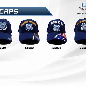 Officially Licensed US Coast Guard Caps, US Coast Guard Hats, Coast ...