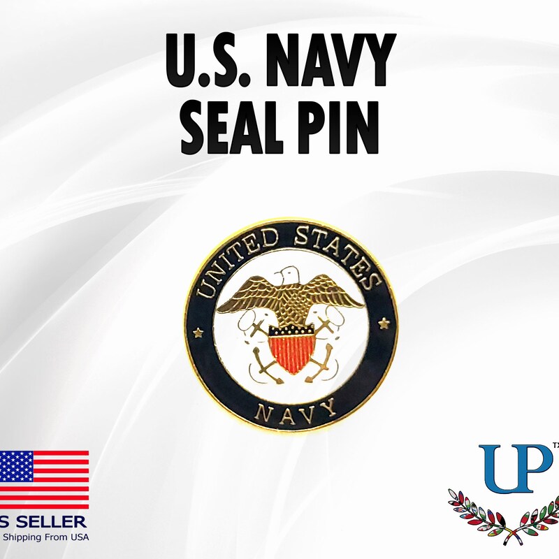Navy Pin - Etsy