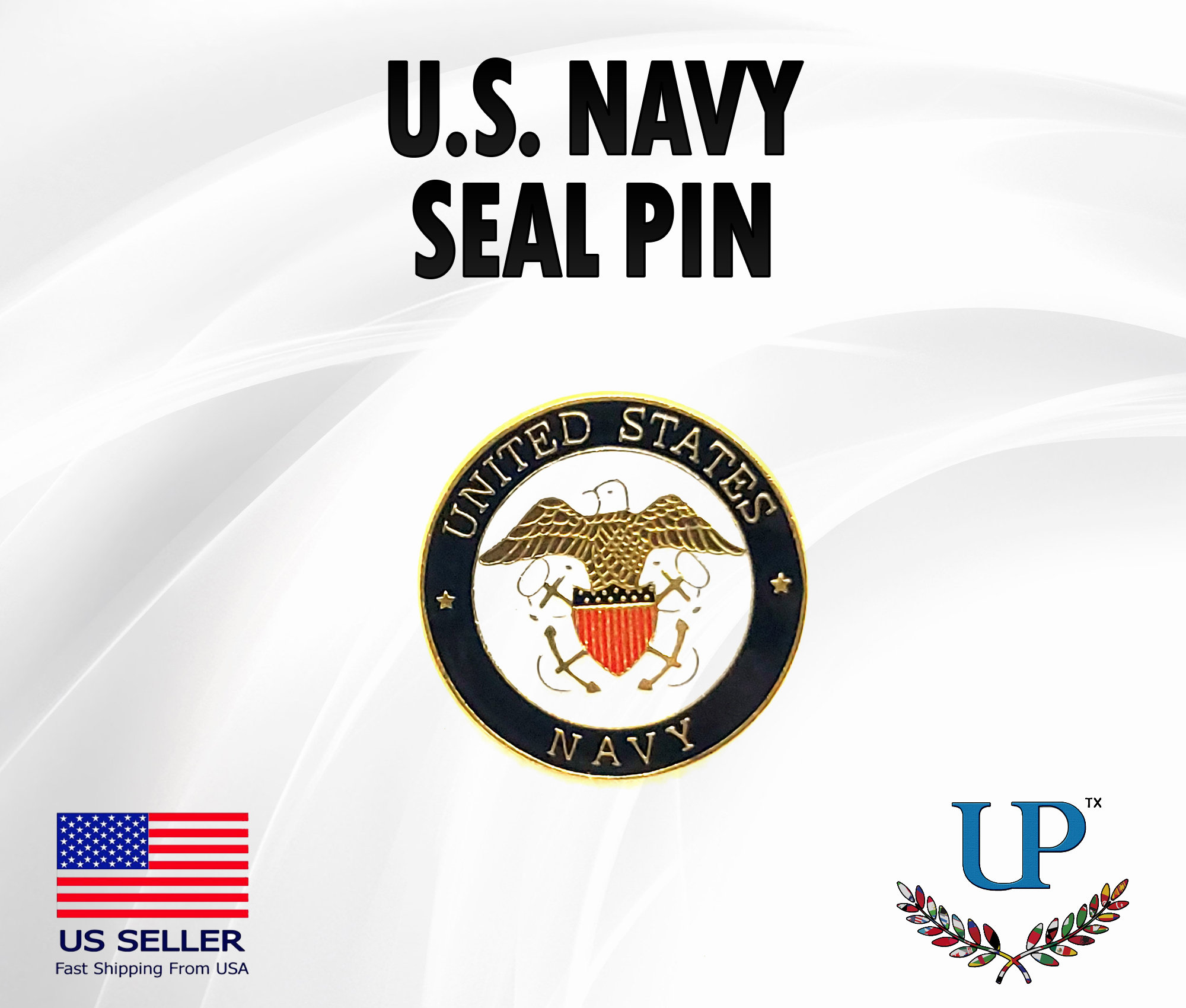 U.S. Navy Seal Lapel Pin, U.S. Navy Logo Lapel Pin, U.S. Navy Seal ...