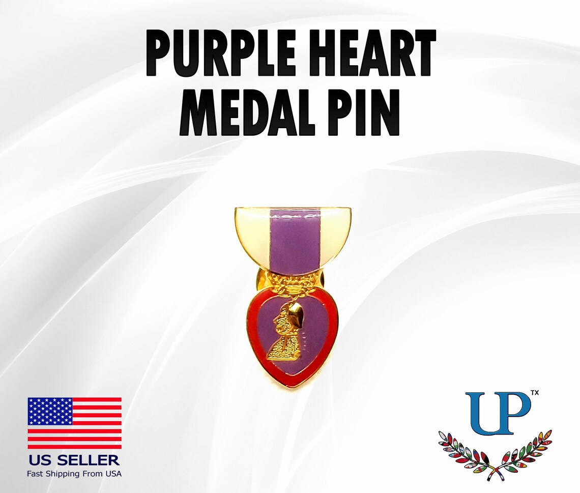 Purple Heart Medal Lapel Pin, Wounded Veteran Lapel Pin, Killed in ...