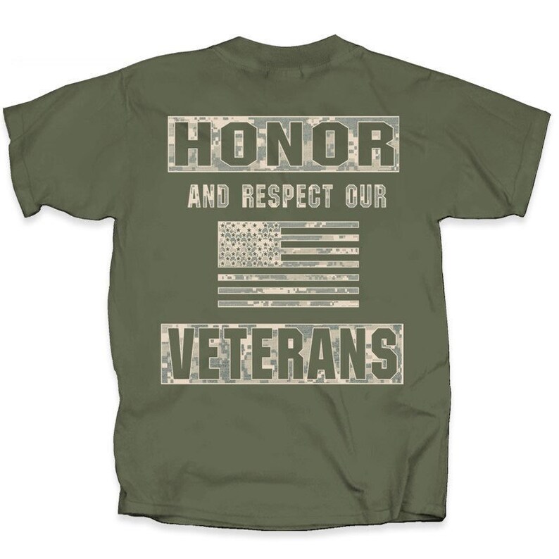 Honor and Respect Our Veterans T-shirt U.S. Military Veteran - Etsy
