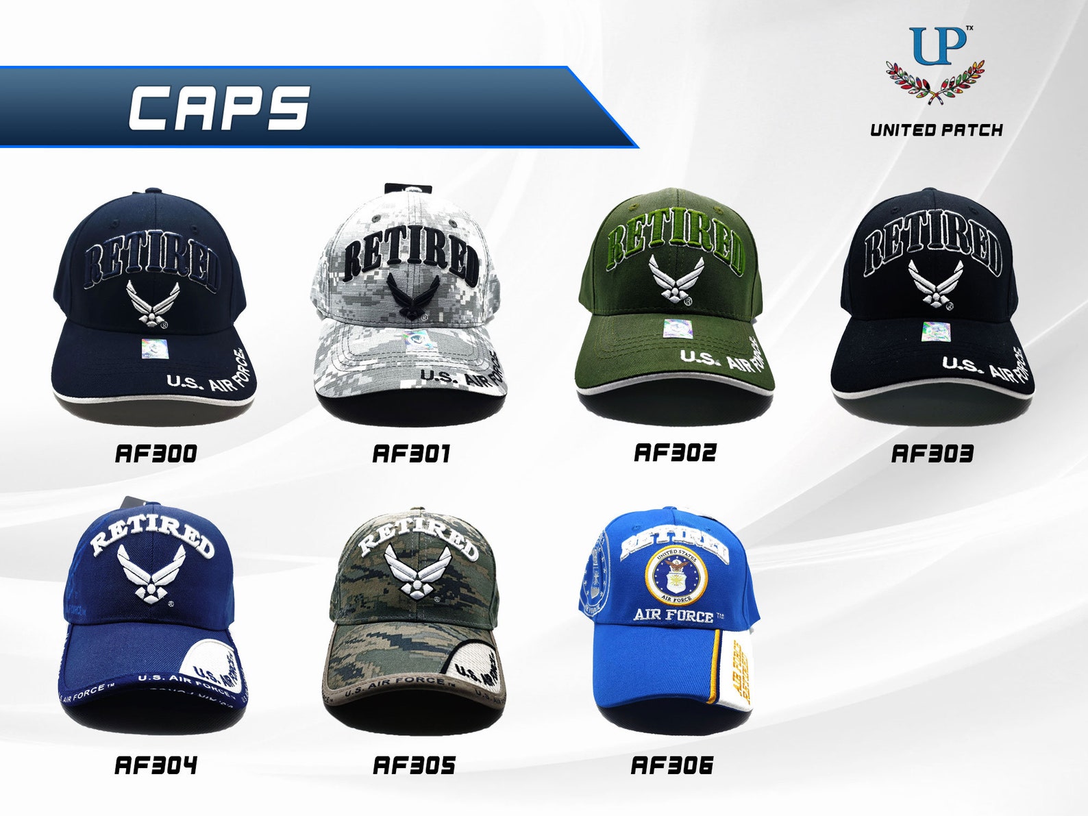 Officially Licensed US Air Force Retired Cap, US Air Force Retired Hat ...