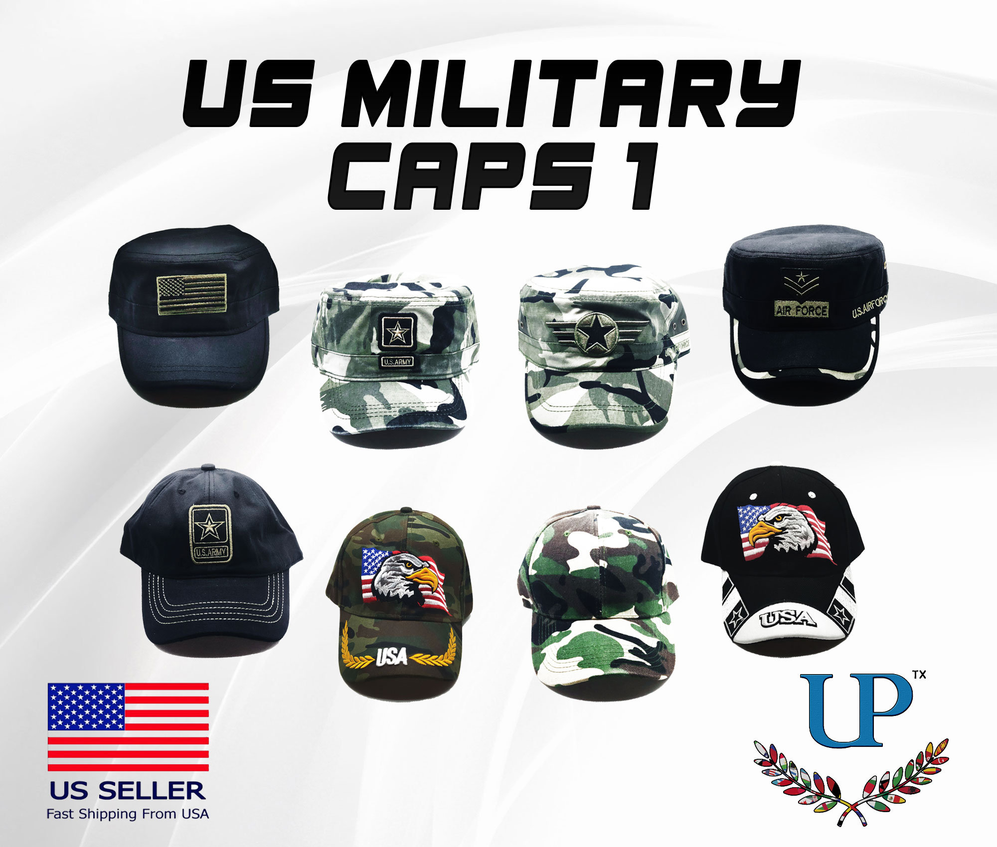 US Military Caps, US Army Cap, US Air Force Cap, American Flag Cap ...