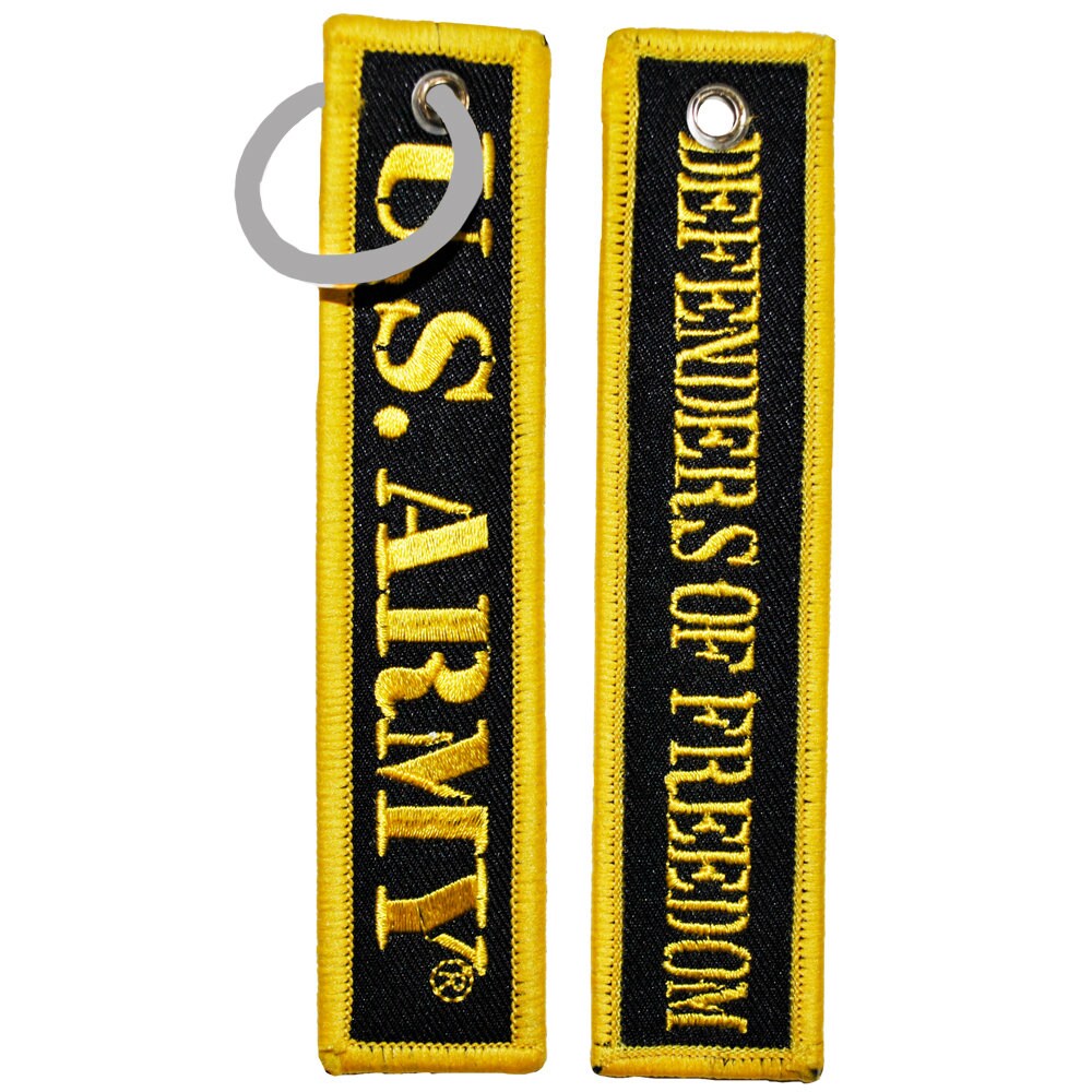 Embroidered U.S. Army Key Tags, US Army Keyring, US Army Keyring, Soft ...