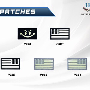Glow in Dark US Flag Velcro Patches, Reflective Flag Patch, Smile Patch ...