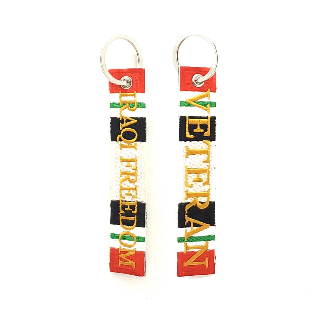 Embroidered Iraqi Freedom Veteran Key Tag, Operation Iraqi Freedom ...