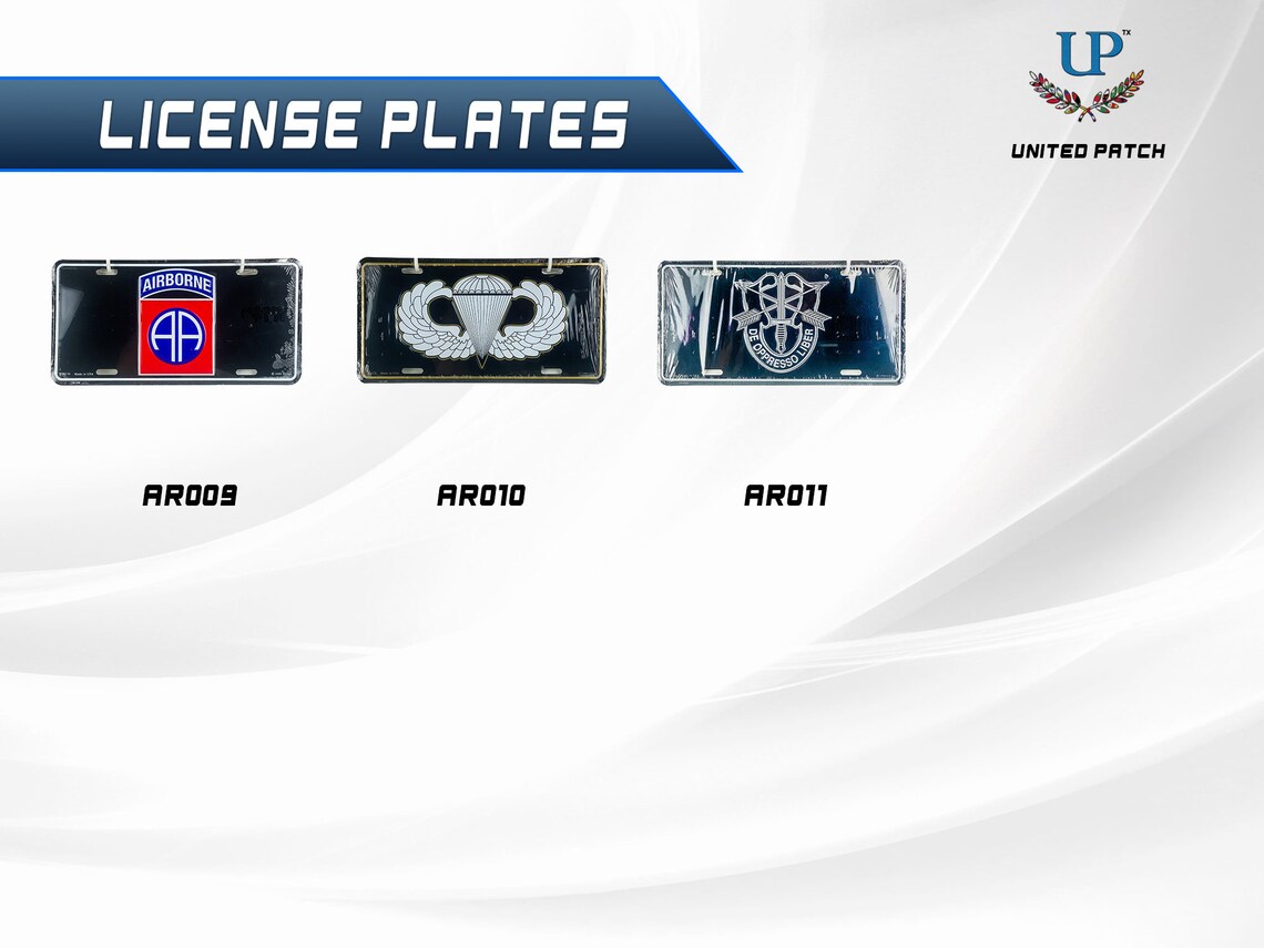 12''x6'' Aluminum US Army License Plates, Army License Plate, US Army ...