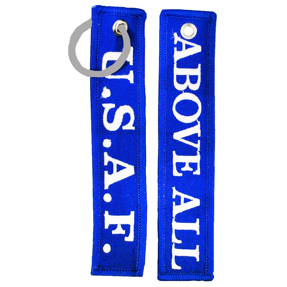 Embroidered U.S. Air Force Key Tags US Air Force Keyring US - Etsy