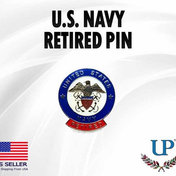 Us Navy Retired Pin - Etsy