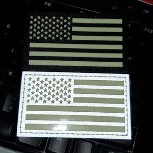 Glow in Dark US Flag Velcro Patches, Reflective Flag Patch, Smile Patch ...
