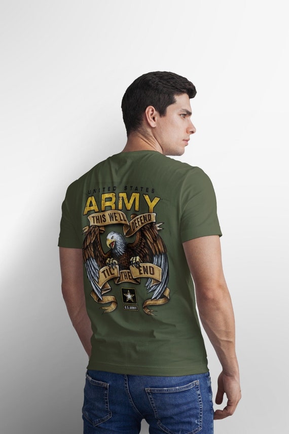 U.S. Army This We'll Defend Till the End T-shirt Green US - Etsy