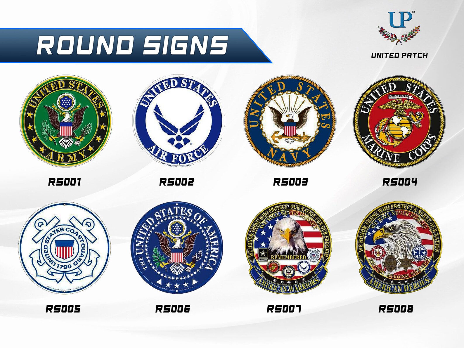 12'' U.S. Air Force Aluminum Round Sign / Wall Decor / Wall Hanging, US ...