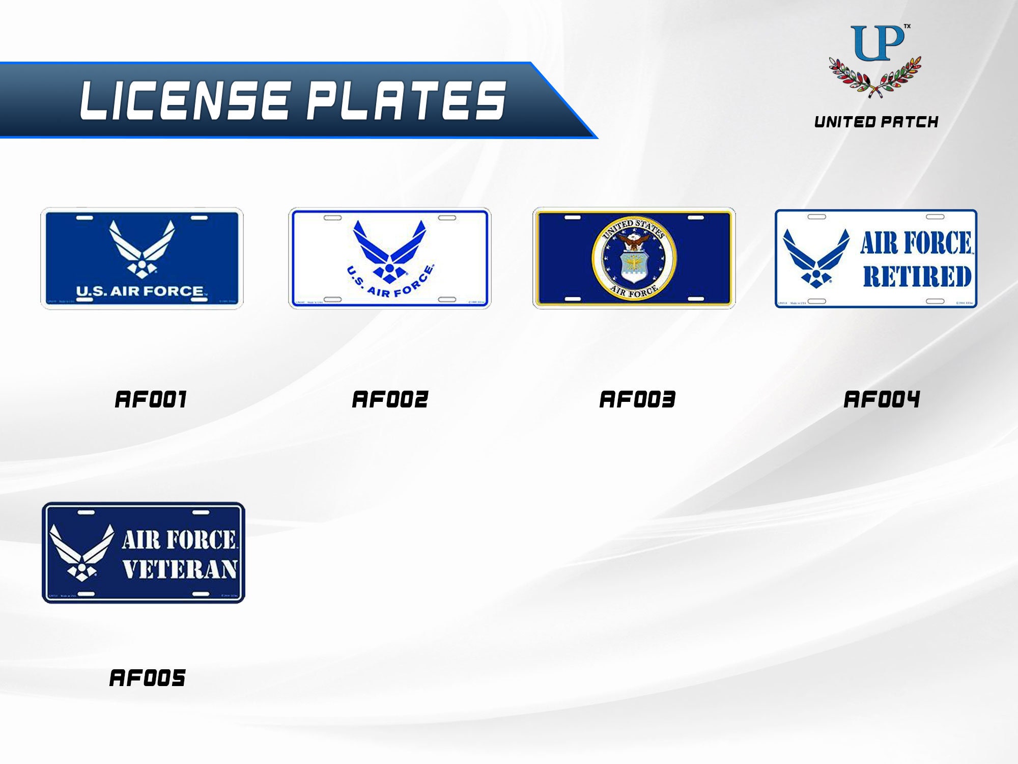 U.S. Air Force Retired License Plate, 6''x12'' US Air Force Retired ...