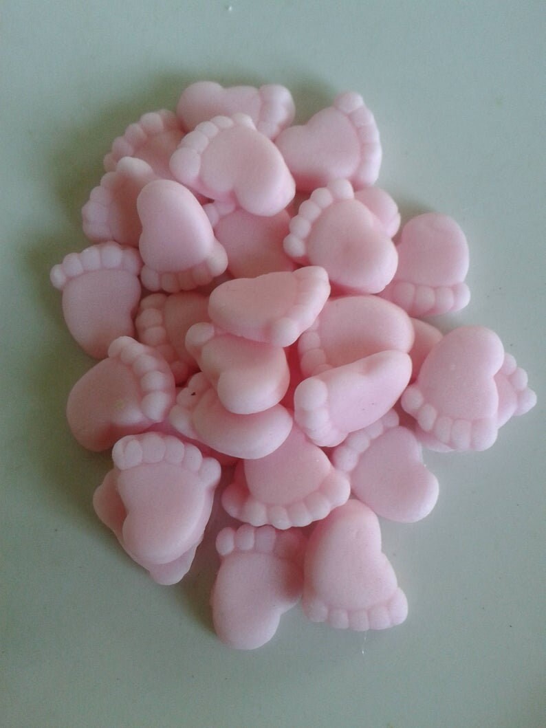 Baby Feet Fondant Toppers Fondant Cake Topper Cake - Etsy UK
