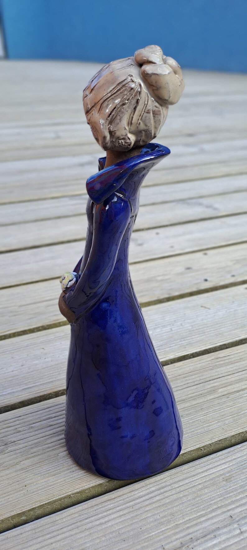 Huge Scandinavian Folk Art Pottery Figure From the Swedish Studio of ...