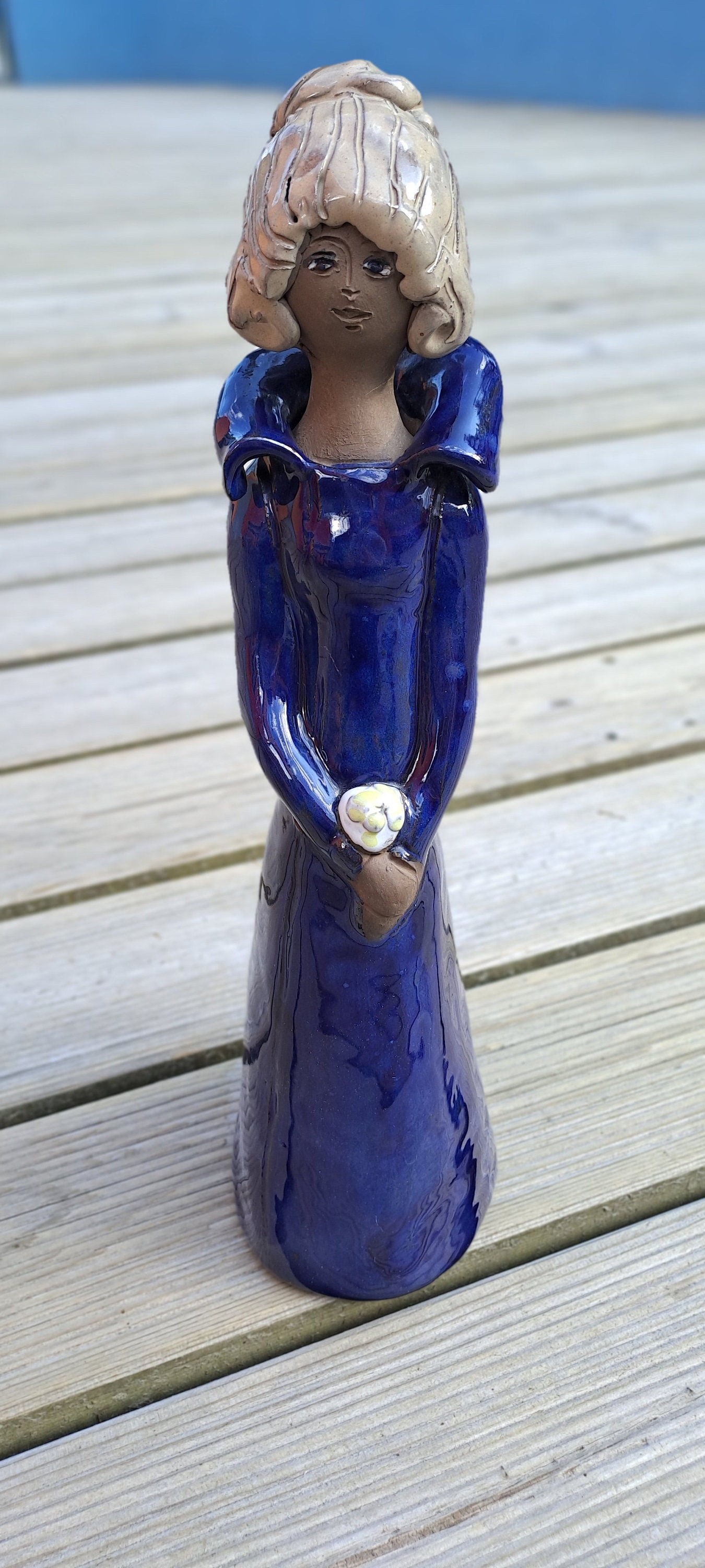 Huge Scandinavian Folk Art Pottery Figure From the Swedish Studio of ...