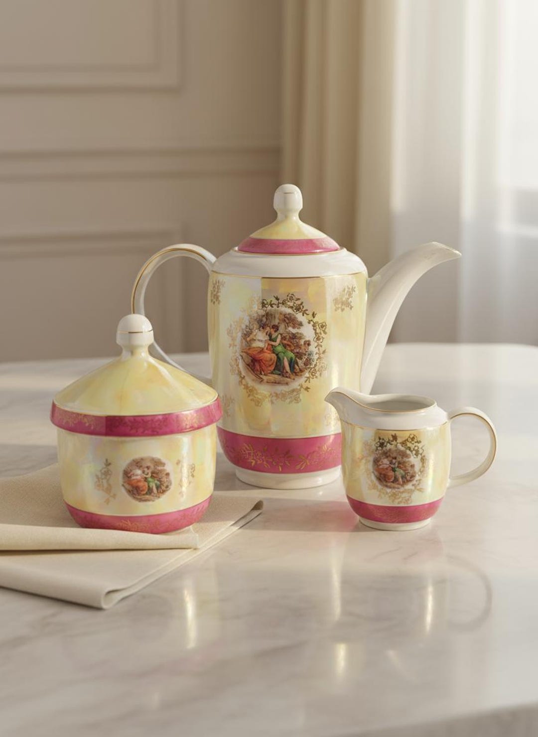 Vintage SEP Luster Porcelain Coffee Pot – 1960s GDR Madonna Design - Etsy