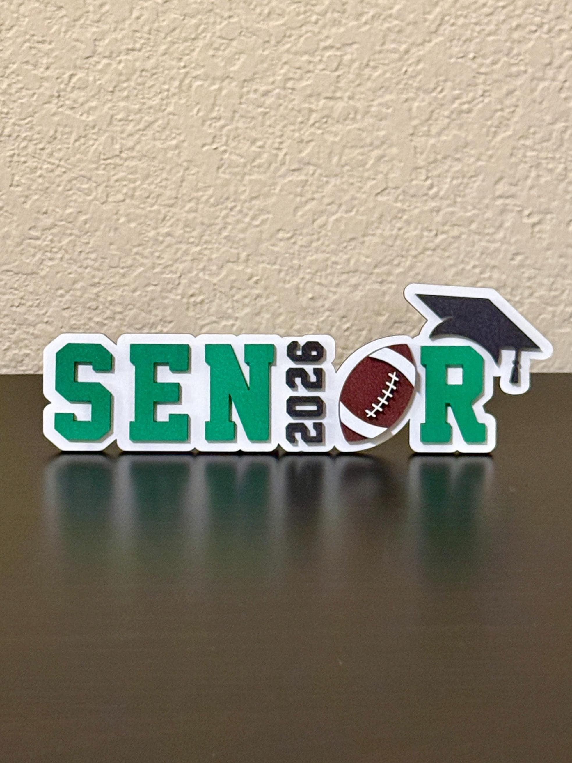 Class of 2026 Football Graduation Sign, Keepsake Gift for High School ...