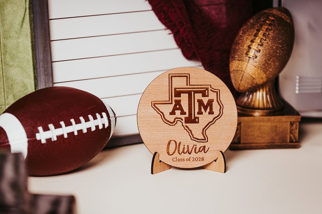 Texas A&M Lone Star Wood Sign, Officially Licensed Aggie Sign ...