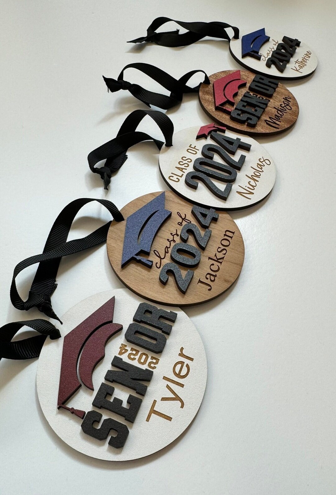 Personalized Class of 2024 Graduation Ornament, High School Senior Car ...