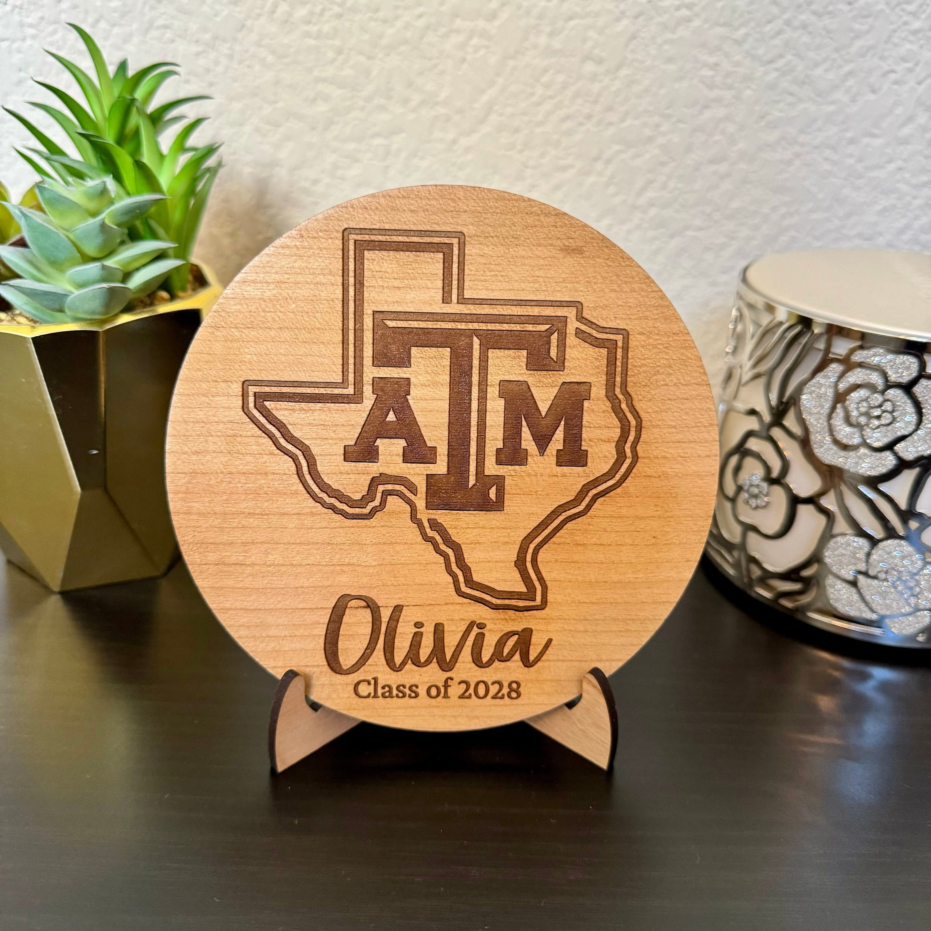 Texas A&M Lone Star Wood Sign, Officially Licensed Aggie Sign ...