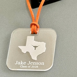 Texas Longhorns Custom Luggage Tags, UT Custom Engraved Identification ...